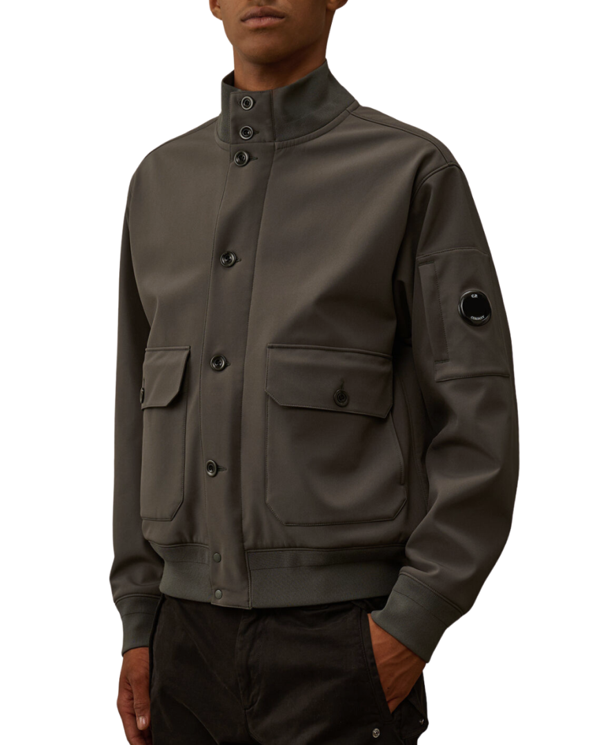 C.P. COMPANY C.P. Shell-R Bomber Jacket - Badge Clothing